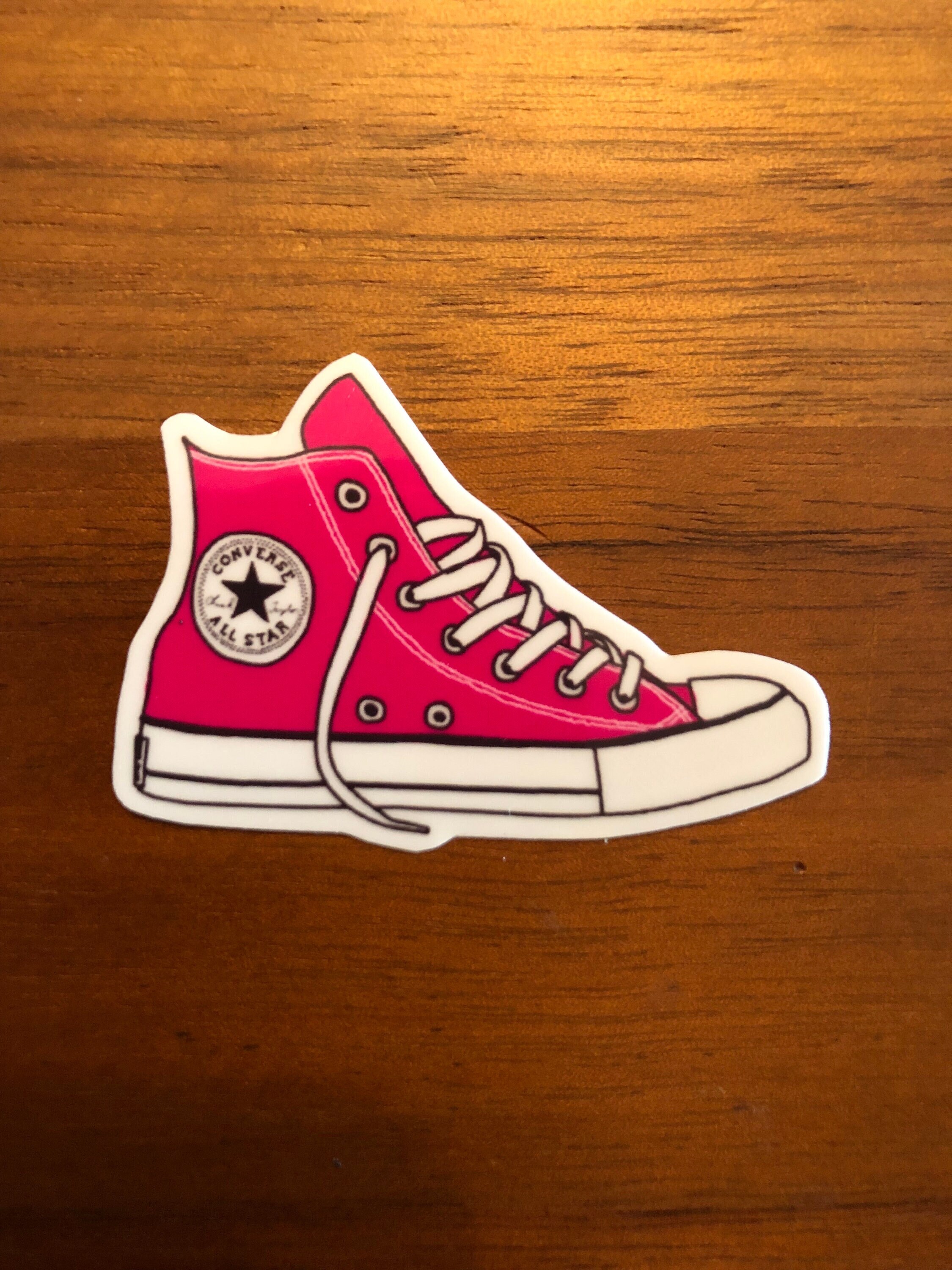 Waterproof Vinyl Sticker Fan Art of Converse Shoe Sneaker - Etsy