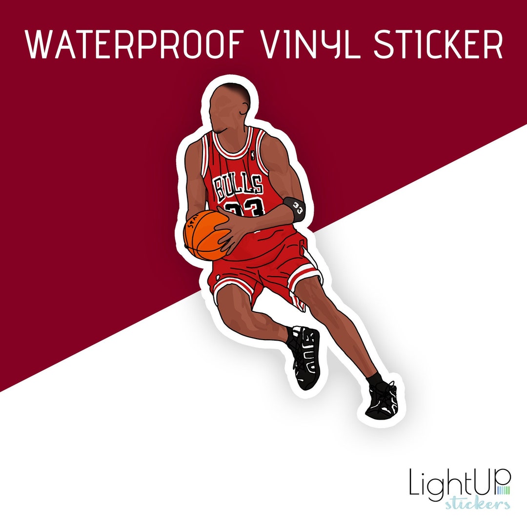 Waterproof Vinyl Sticker Fan Art of Scottie Pippen Chicago Bulls Number ...