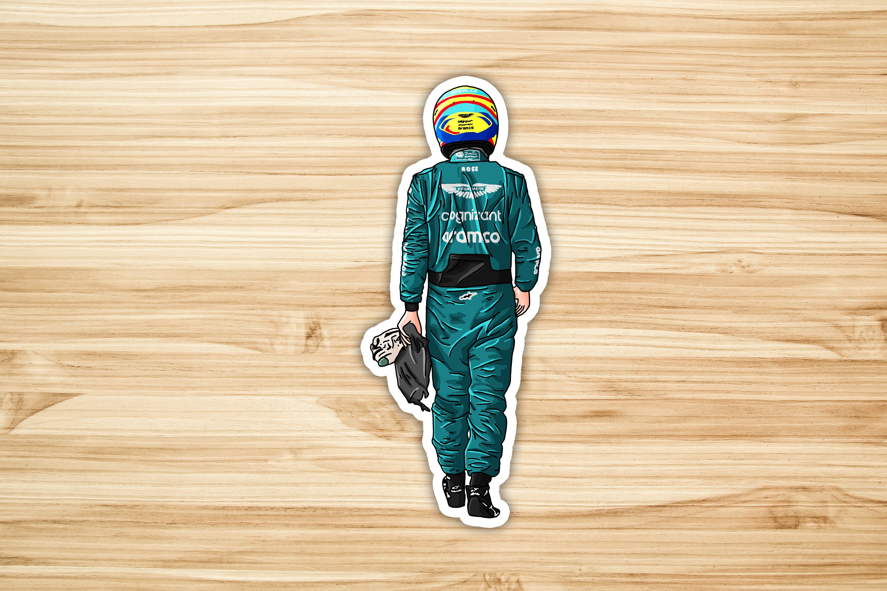 Waterproof Vinyl Sticker Fan Art of Formula 1 Driver - Etsy