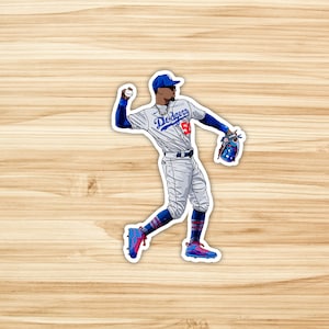 Waterproof Vinyl Sticker Fan Art Baseball Player Mookie Betts Los ...