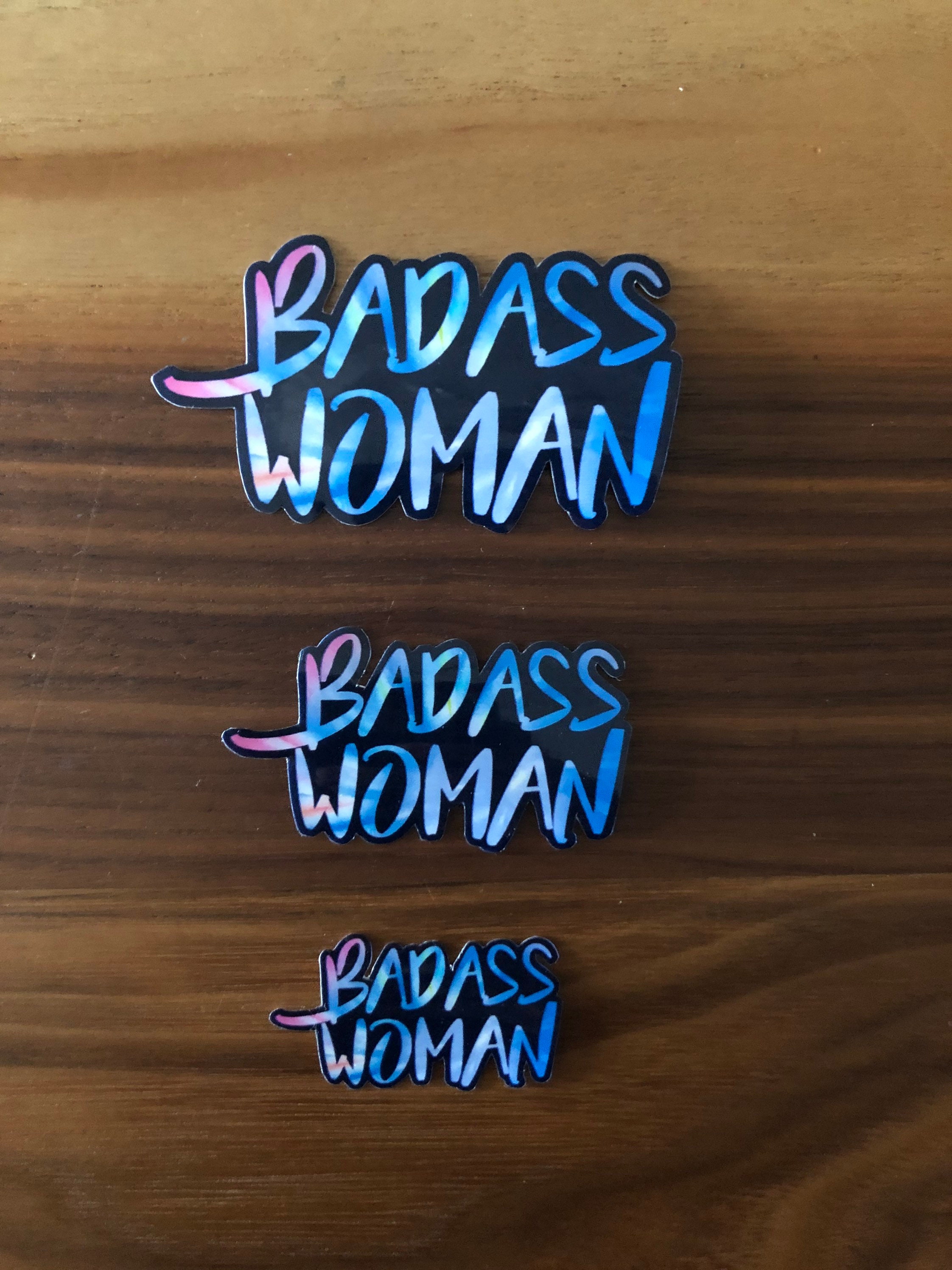 Waterproof Vinyl Sticker Badass Woman Motivational Sticker - Etsy
