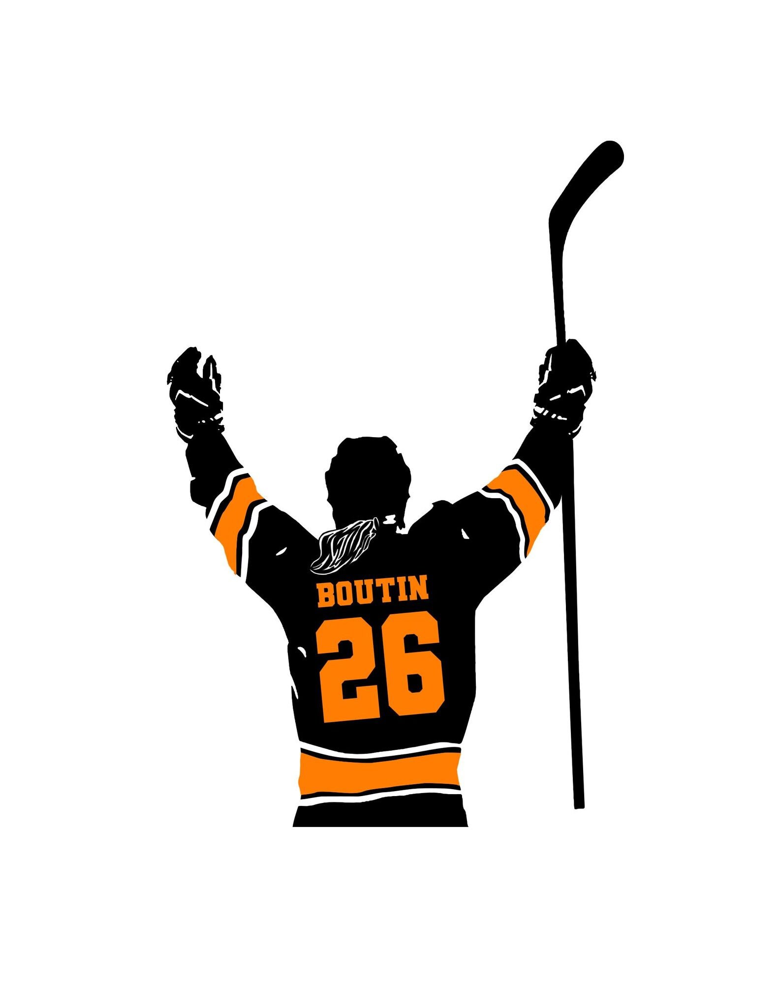 Customizable Female Hockey Player Sticker Waterproof Vinyl - Etsy Canada