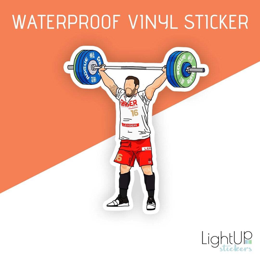 Waterproof Vinyl Sticker Crossfit Champion Matt Fraser Five Times ...