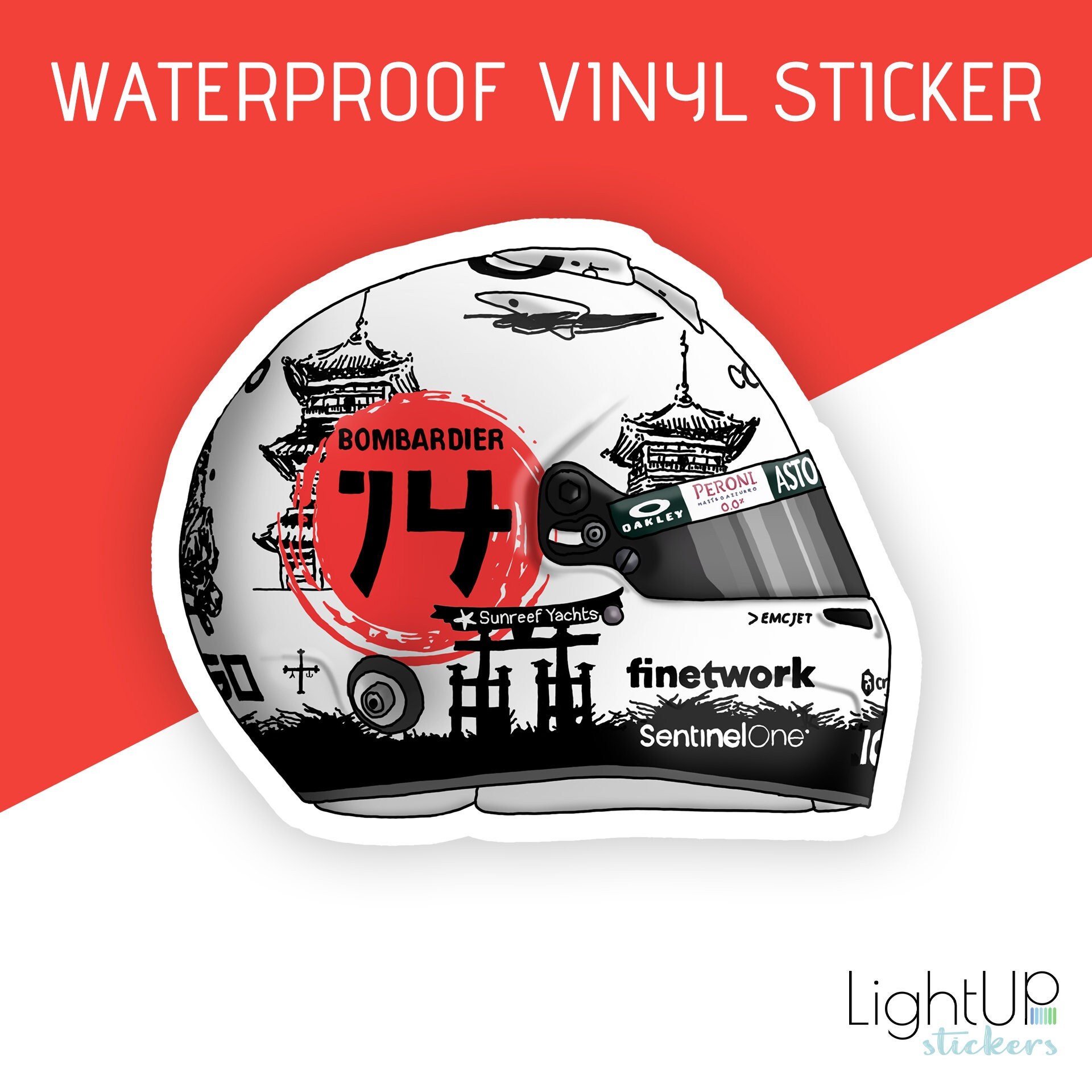 Waterproof Vinyl Sticker Fan Art of Fernando Alonso Japan - Etsy