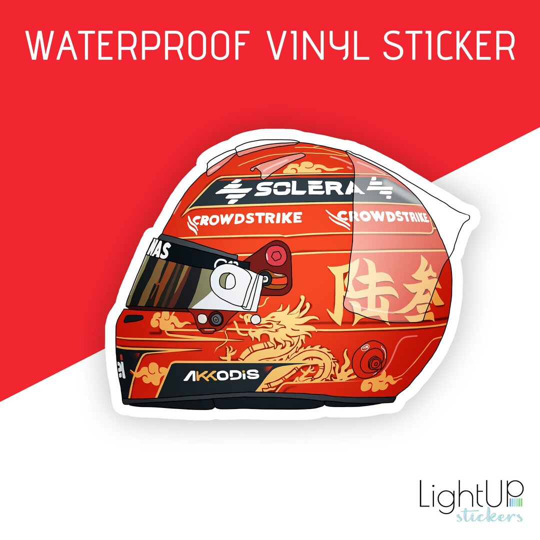 Waterproof Vinyl Sticker F1 Driver George Russell Chinese Grand Prix ...