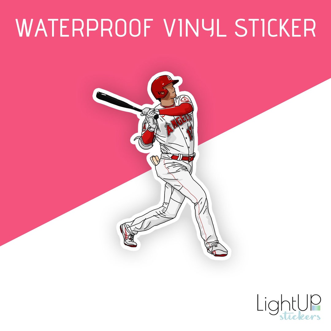 Waterproof Vinyl Sticker Fan Art Baseball Player Shohei Ohtani 2018 ...