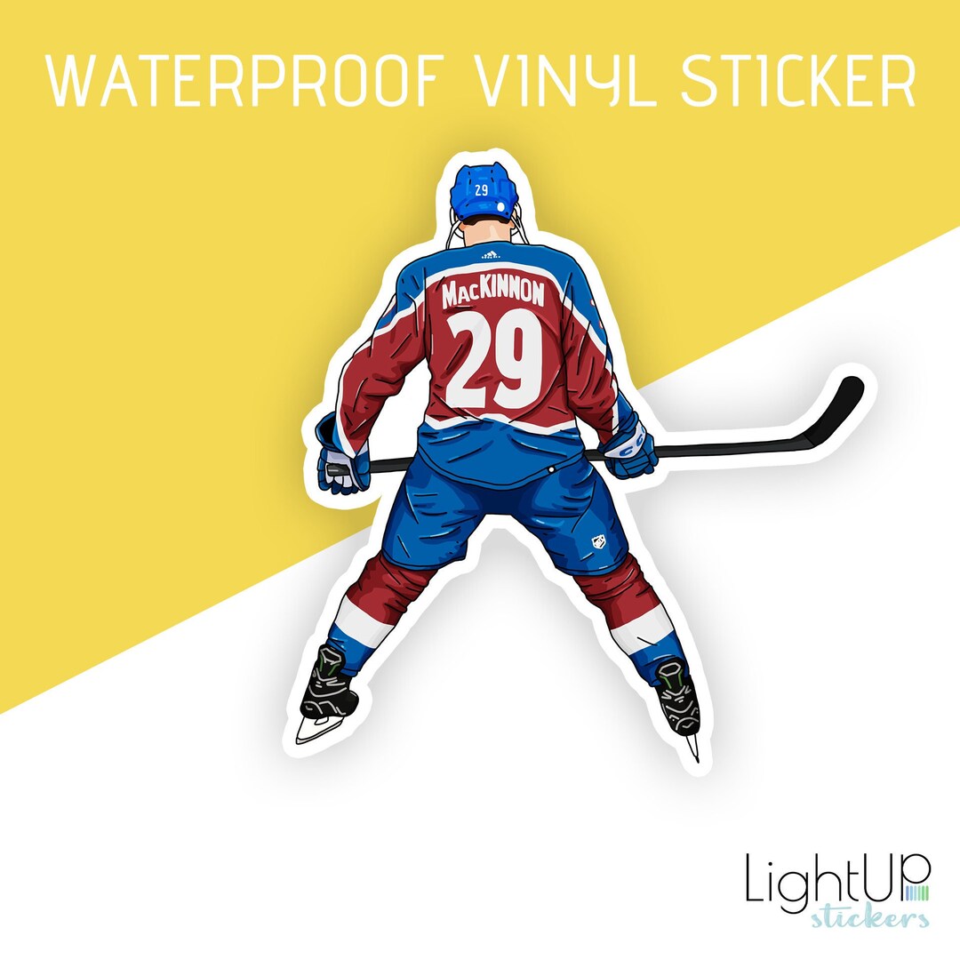 Waterproof Vinyl Sticker Fan Art of Nathan Mackinnon Hockey Player ...