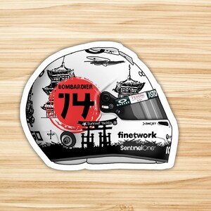 Waterproof Vinyl Sticker Fan Art of Fernando Alonso Japan Grand Prix ...
