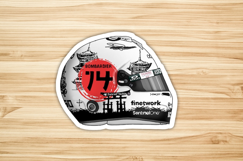 Waterproof Vinyl Sticker Fan Art of Fernando Alonso Japan - Etsy