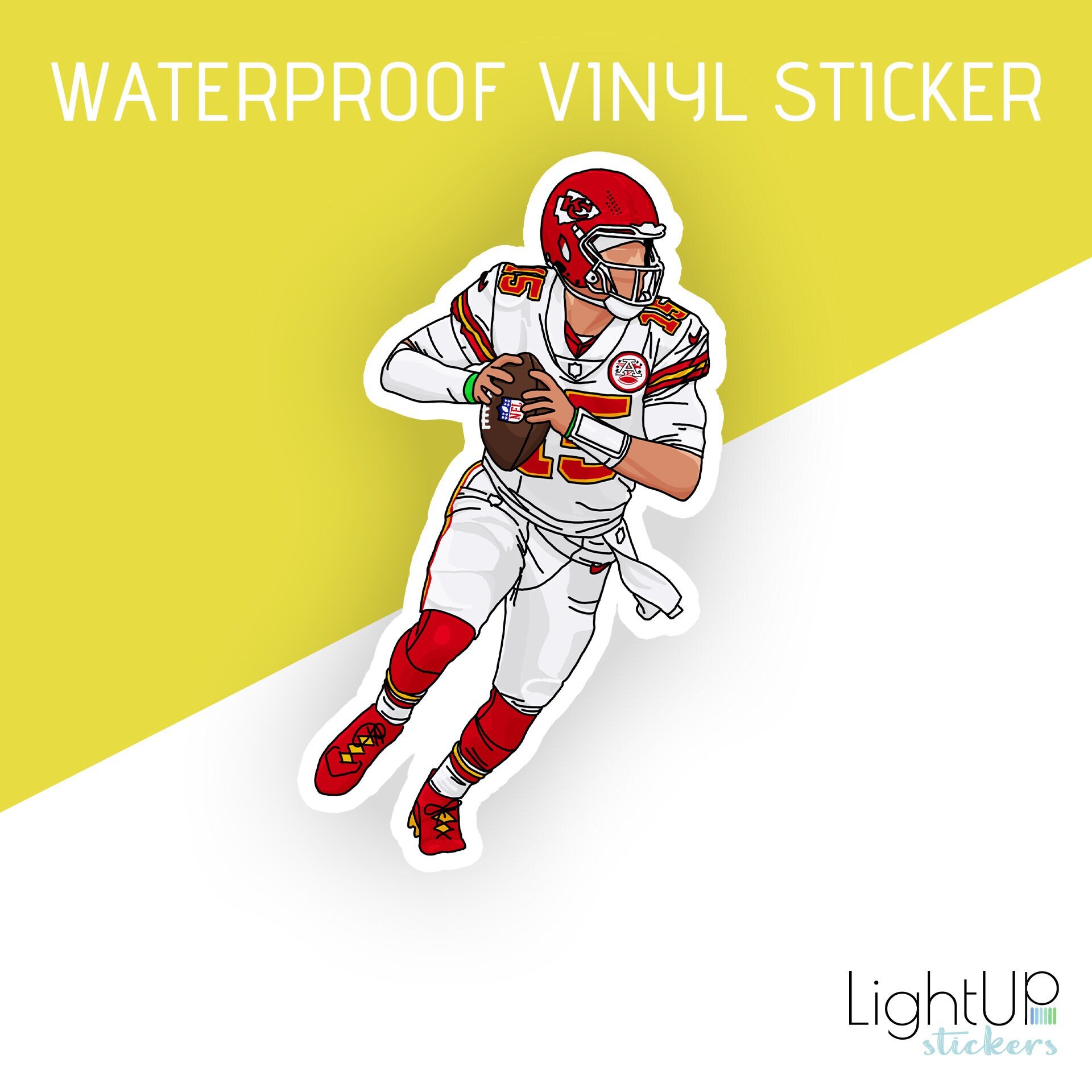Waterproof Vinyl Sticker Fan Art of Patrick Mahomes Kansas - Etsy