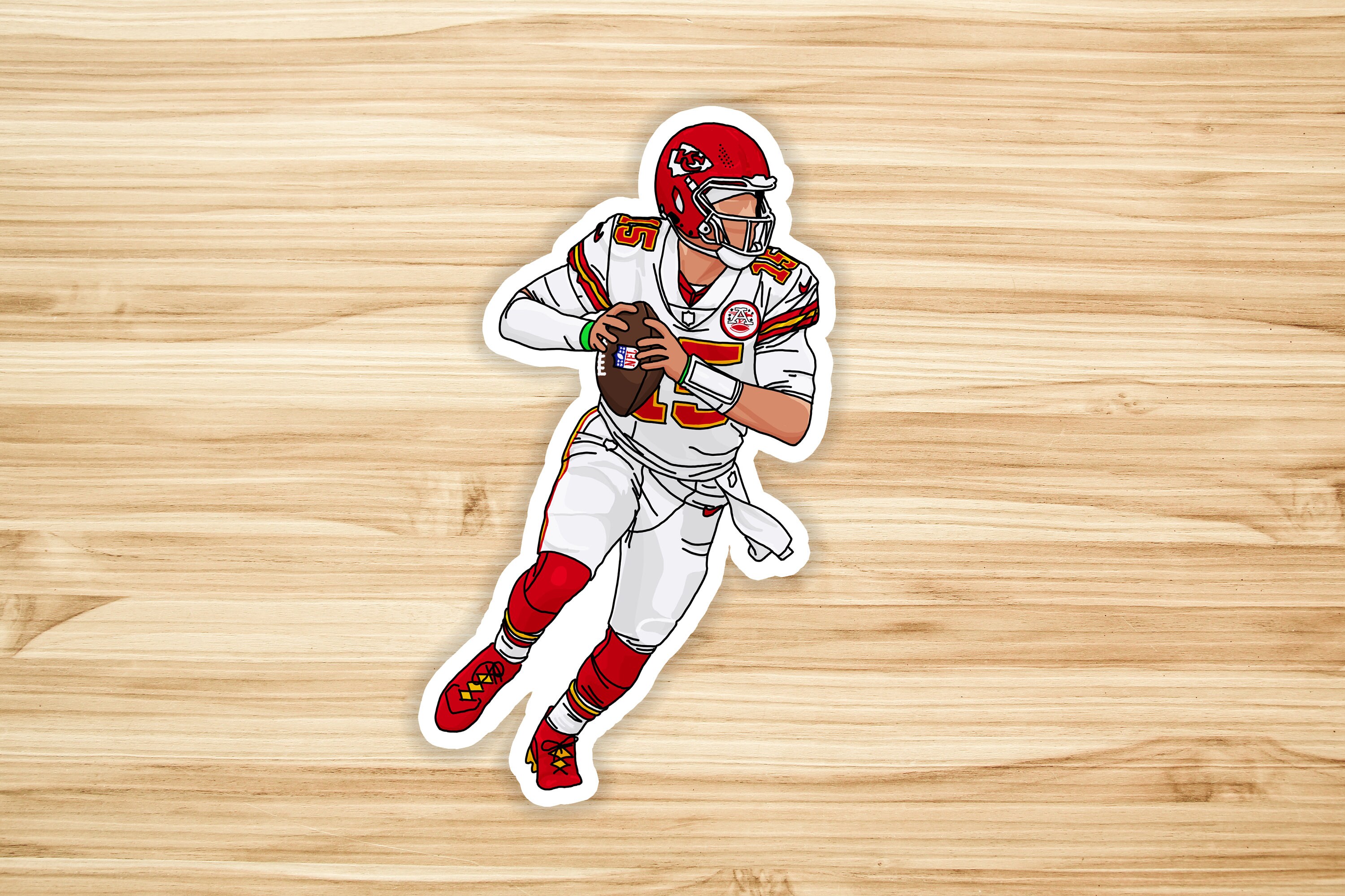 Waterproof Vinyl Sticker Patrick Mahomes Kansas City Chiefs - Etsy