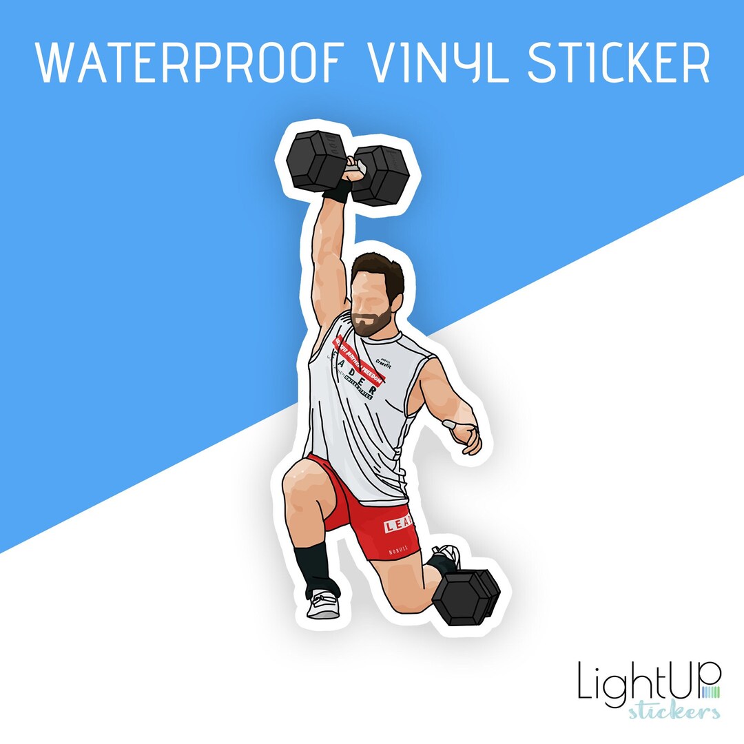 Waterproof Vinyl Sticker Fan Art Rich Froning Fittest Man on Earth ...