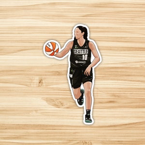 Waterproof Vinyl Sticker Fan Art WNBA Player on Bird Seattle Storm 10 ...