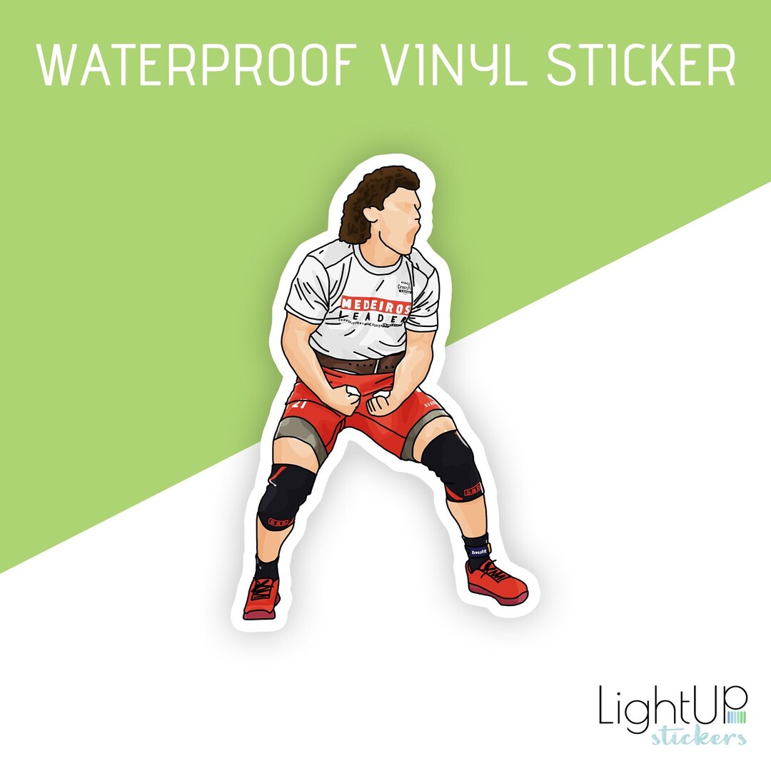 Waterproof Vinyl Sticker Fan Art Justin Medeiros Fittest Man on Earth ...