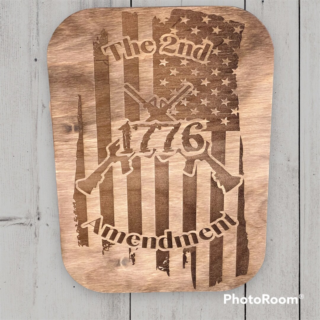 American Flag Sign 2nd Amendment Sign Great Sign to Show off - Etsy