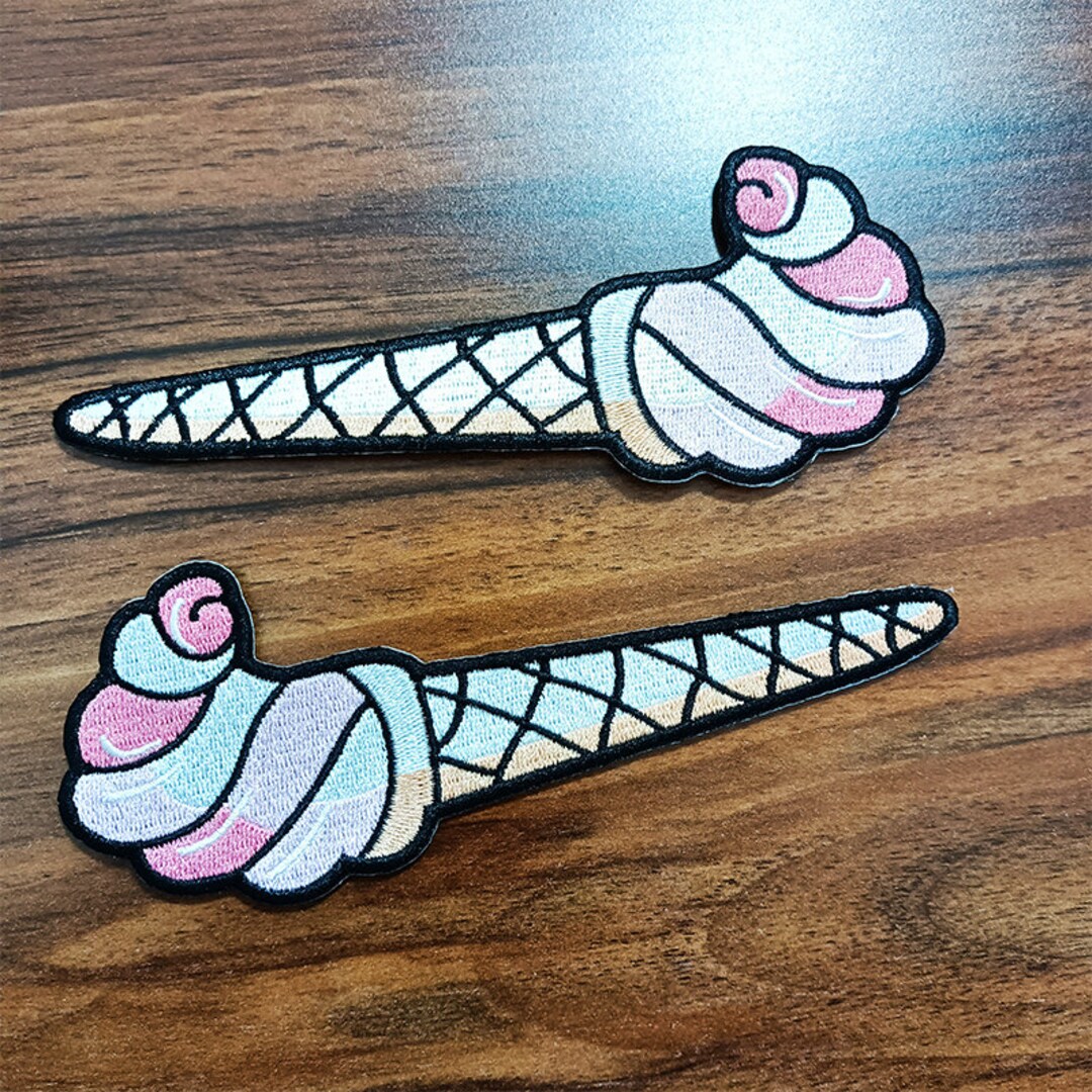 Embroidered Ice Cream Patches,sweet Ice Cream Patches for Shoes,popular ...