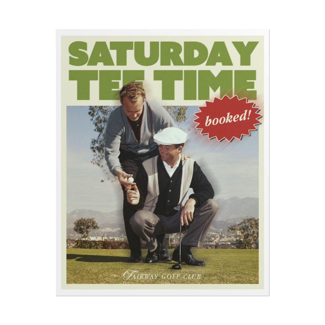 Vintage Golf Tee Time Rolled Poster - Perfect for Golf Lovers - Etsy