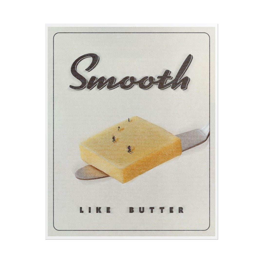 Vintage Poster, "smooth Like Butter" - Etsy