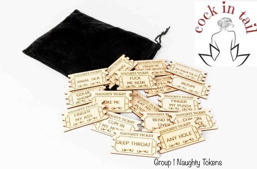 Naughty Gift Bag Tokens, for Couples, Gag Gift, Love Tickets, Any ...
