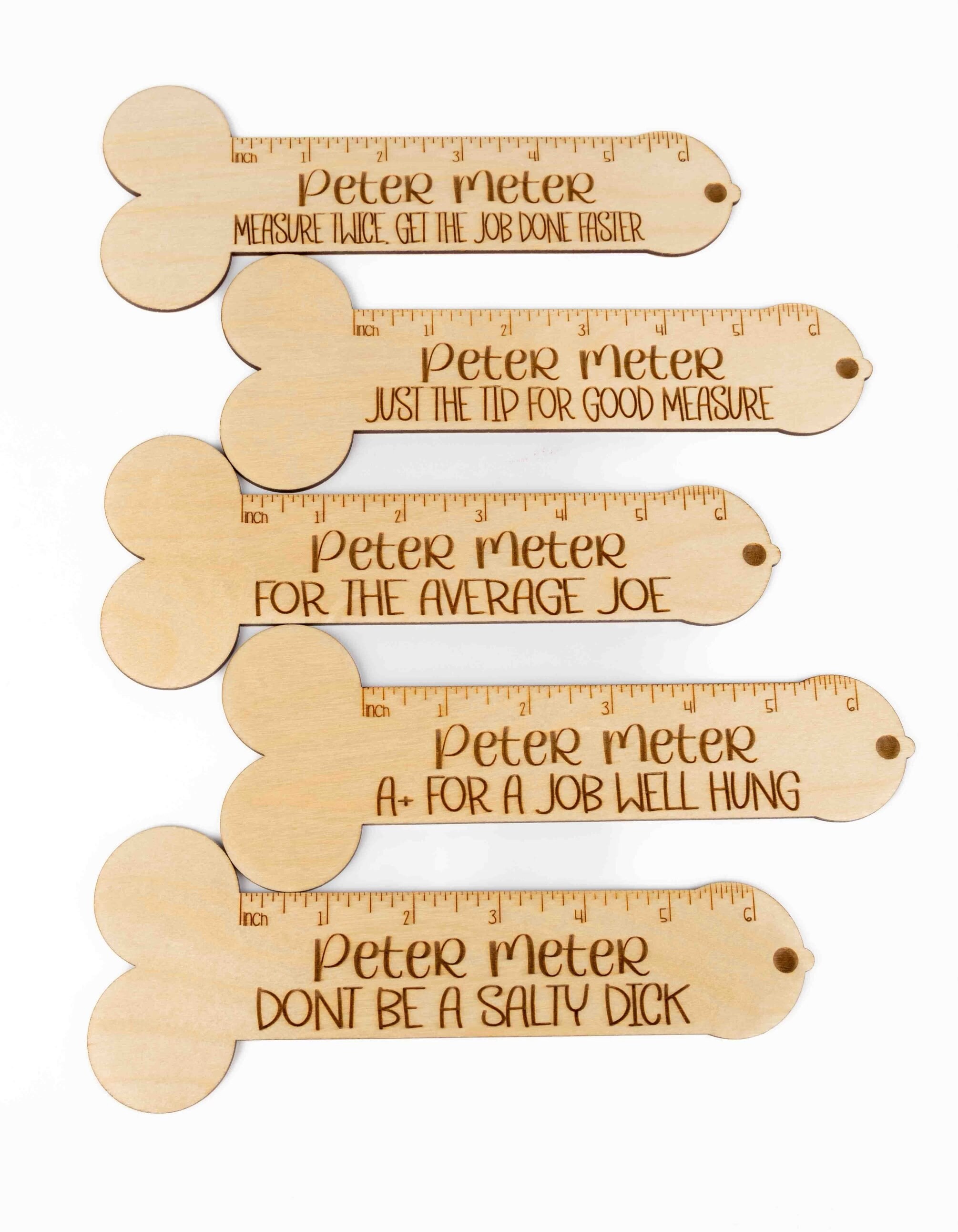Peter Meter Ruler, Pun Intended, Adult Humor, Peter Meter, Gag Gifts ...