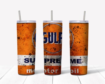 Gulf Oil Tumbler Sublimation Designs Downloads - Etsy