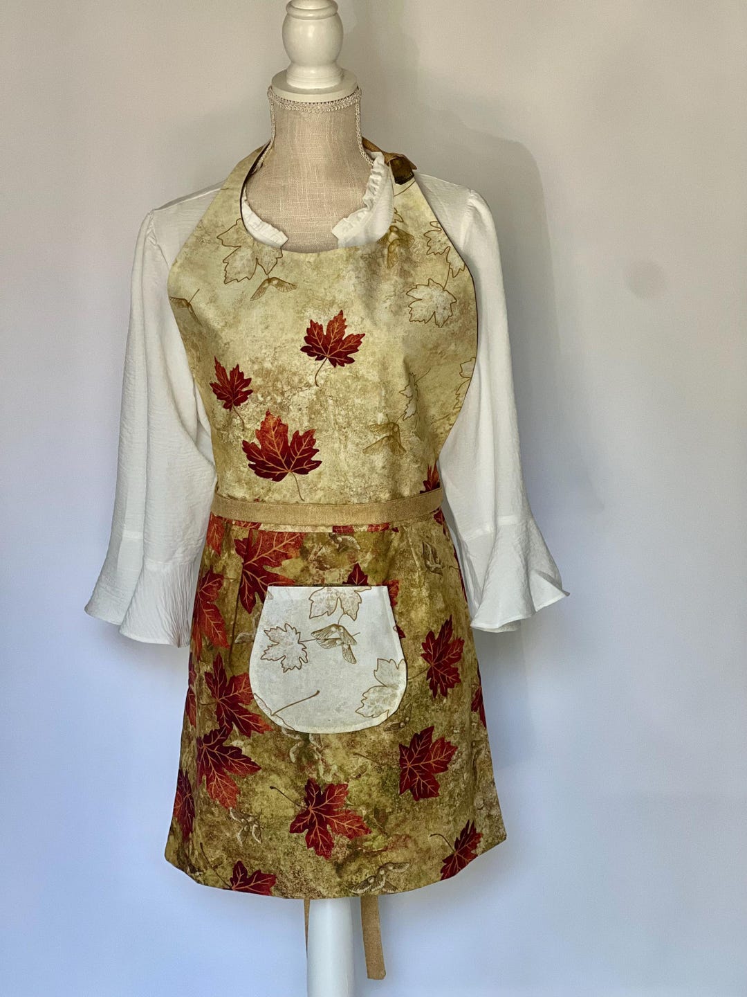 Falling Leaves & Frost Eves Apron - Etsy