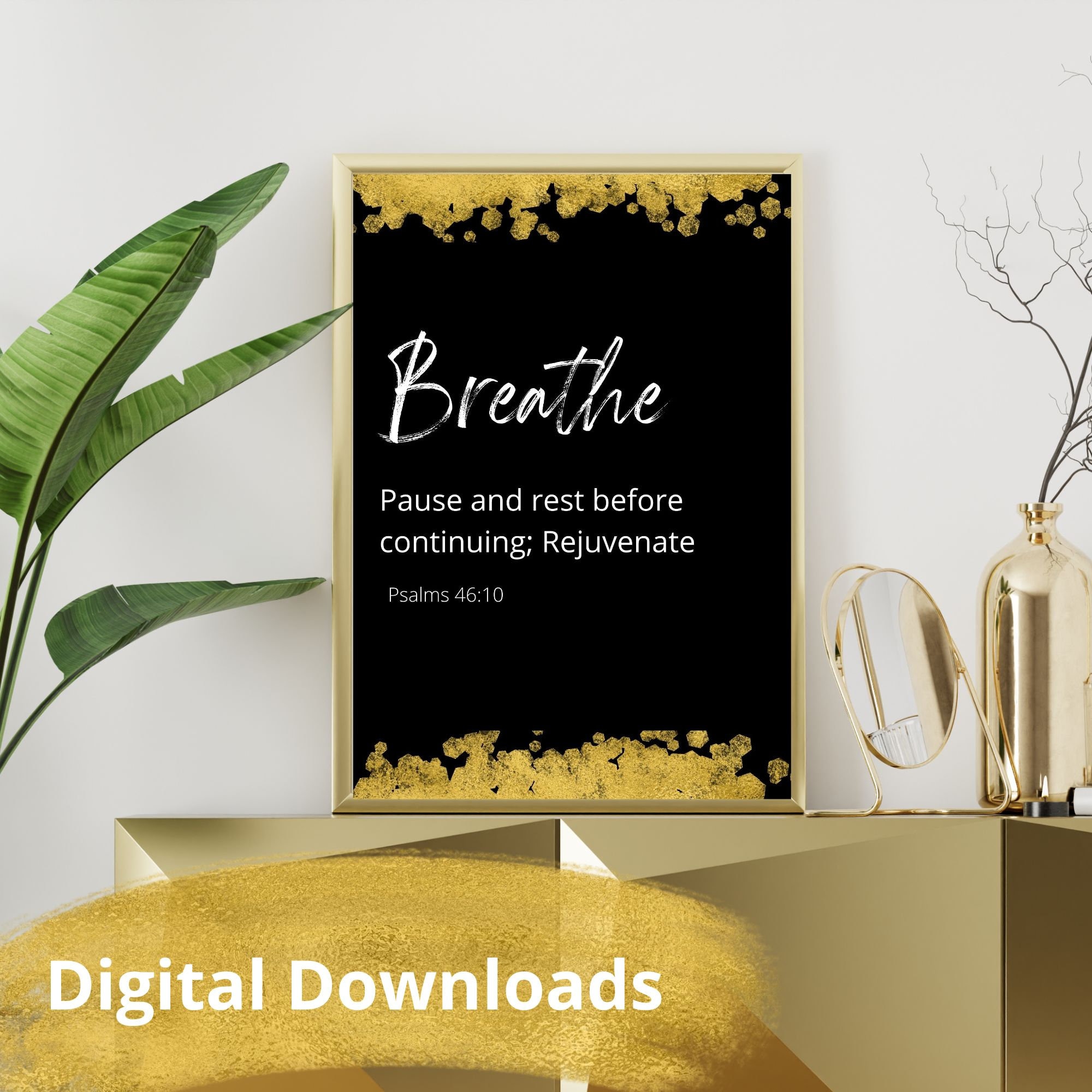 Breathe Definition Printable Wall Art Faith Based Mindfulness Print ...