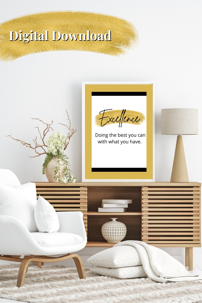 Excellence Definition Printable Wall Art Quotes About Life Definition ...