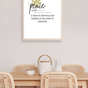 Peace Definition Printable | Positive Quotes for Life | Quotes About ...