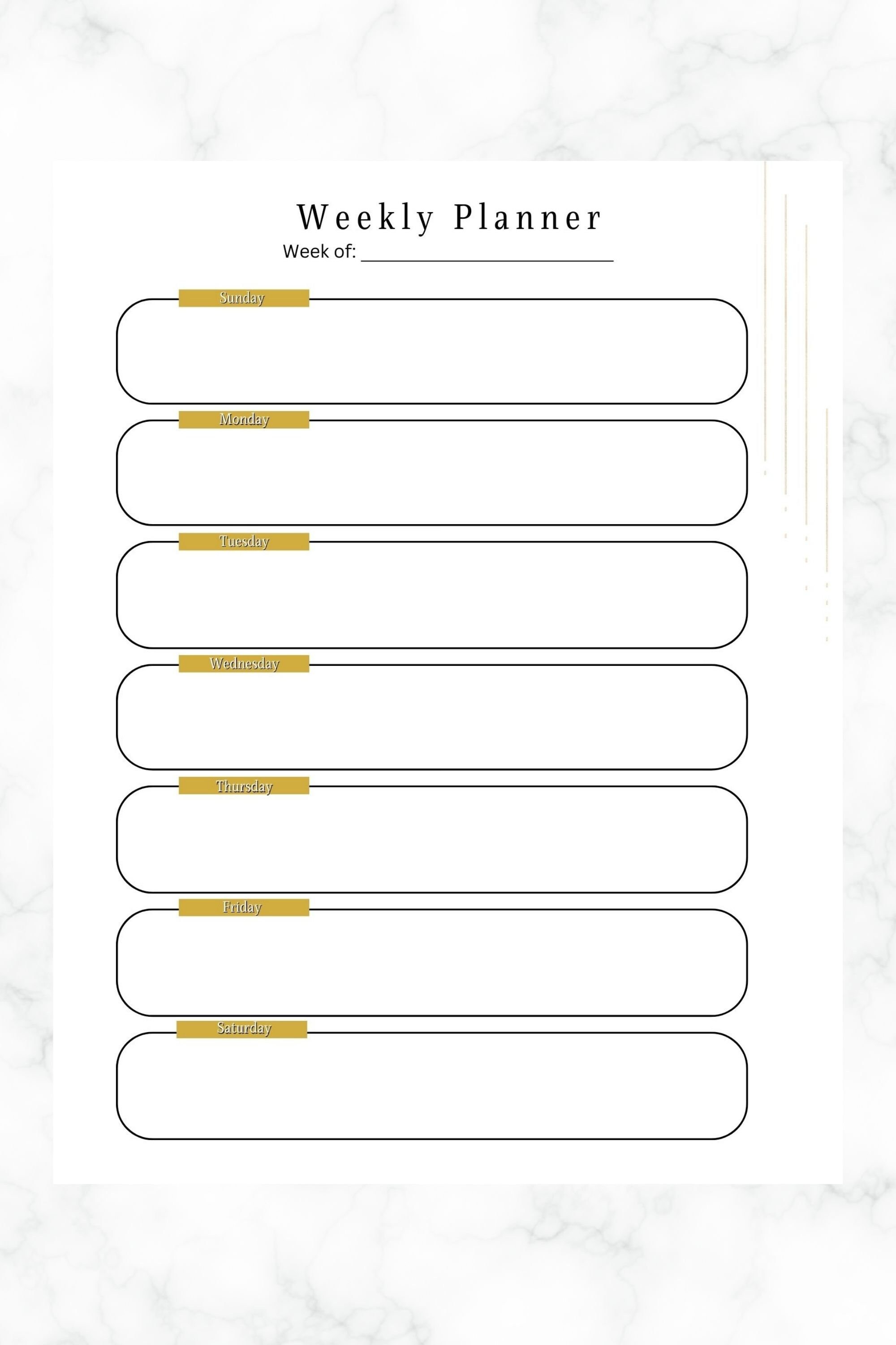 Productivity Planner Bundle Desk Weekly Planner Printable - Etsy