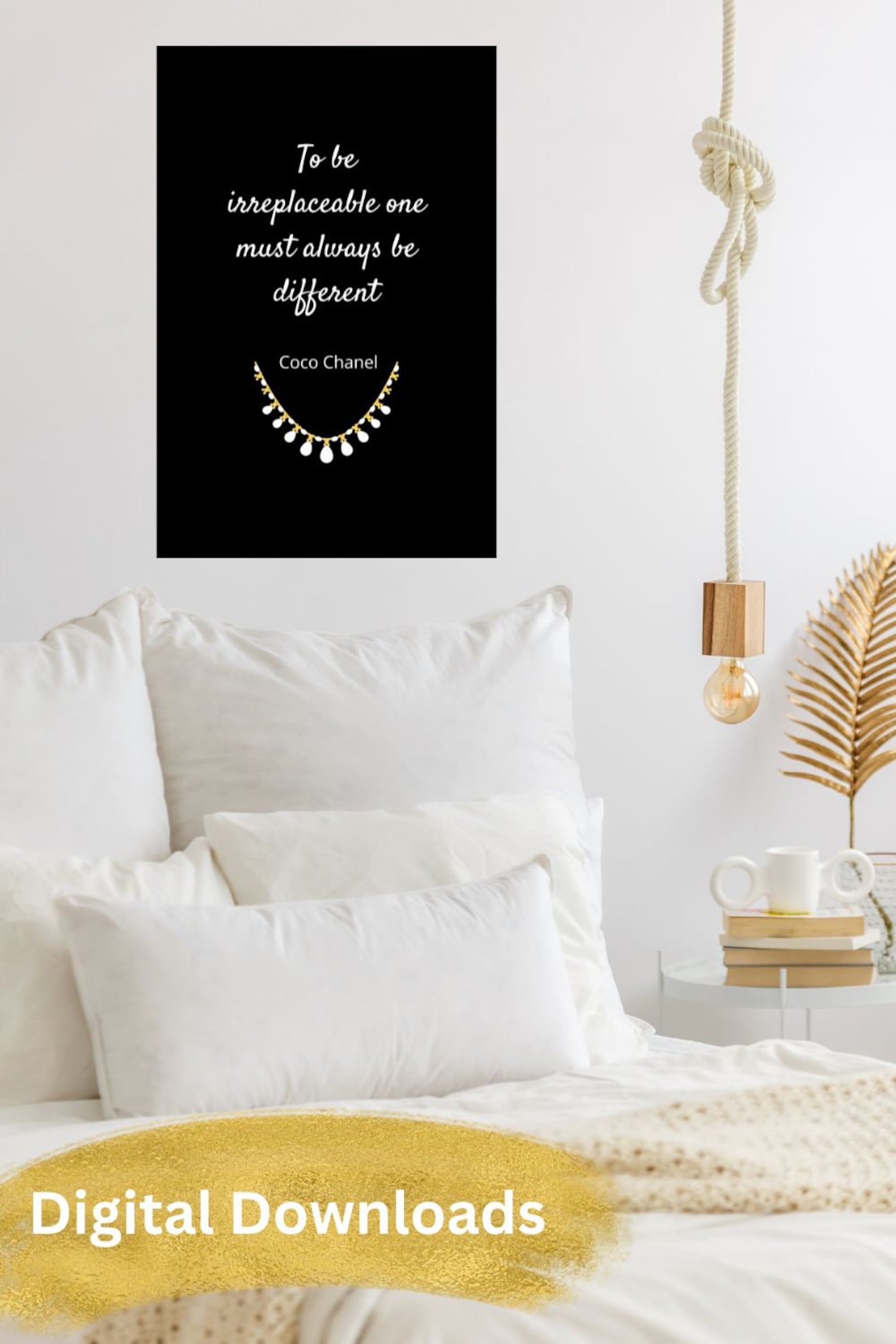 Coco Chanel Fashion Quote | Coco Chanel Wall Art | Dorm Decor for ...