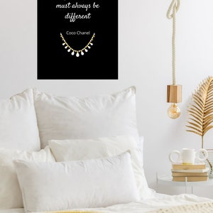 Coco Chanel Fashion Quote | Coco Chanel Wall Art | Dorm Decor for ...