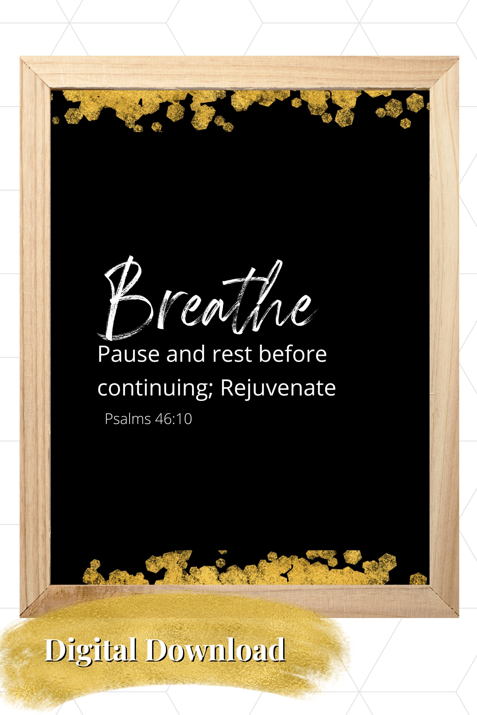 Breathe Definition Printable Wall Art Faith Based Mindfulness Print ...
