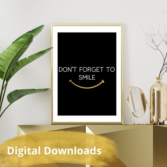 Minimal Neutral Printable Smiley Face Print Mindfulness - Etsy