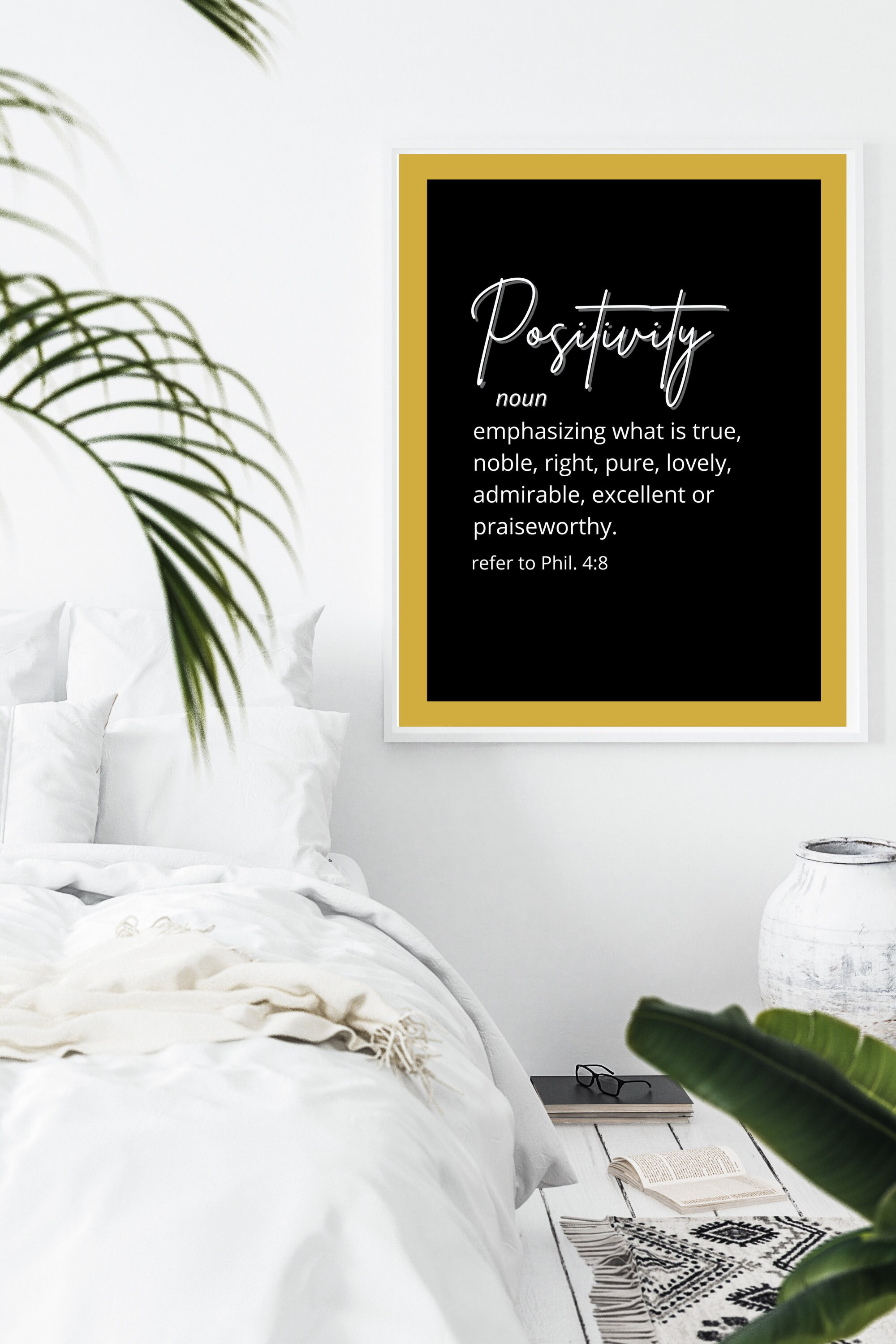 Positivity Definition Printable Wall Art Neutral Office - Etsy