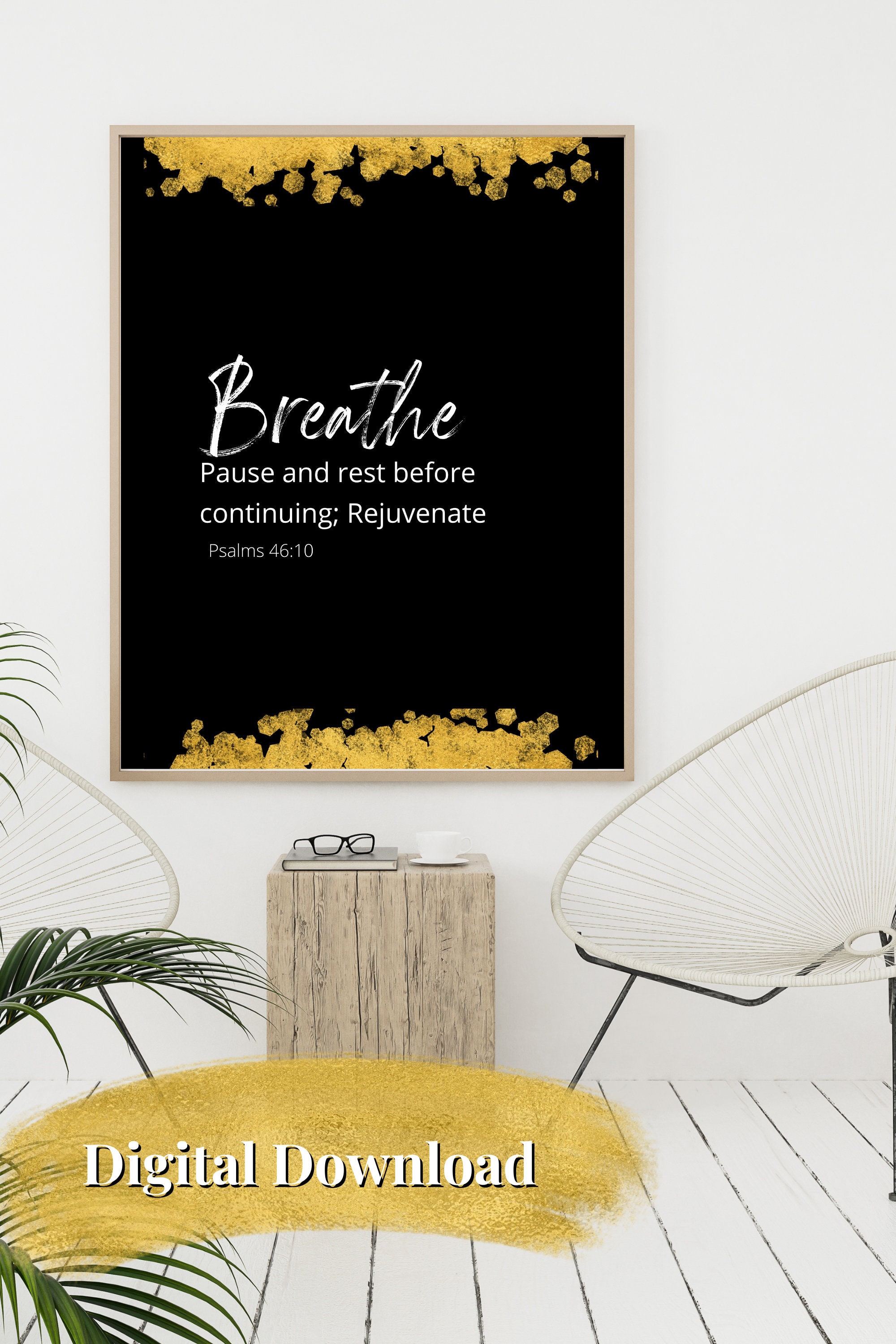 Breathe Definition Printable Wall Art Faith Based Mindfulness Print ...