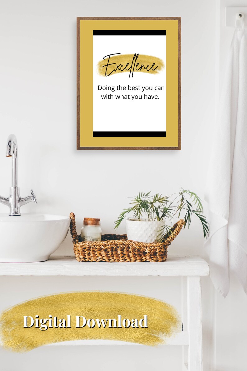 Excellence Definition Printable Wall Art Quotes About Life Definition ...