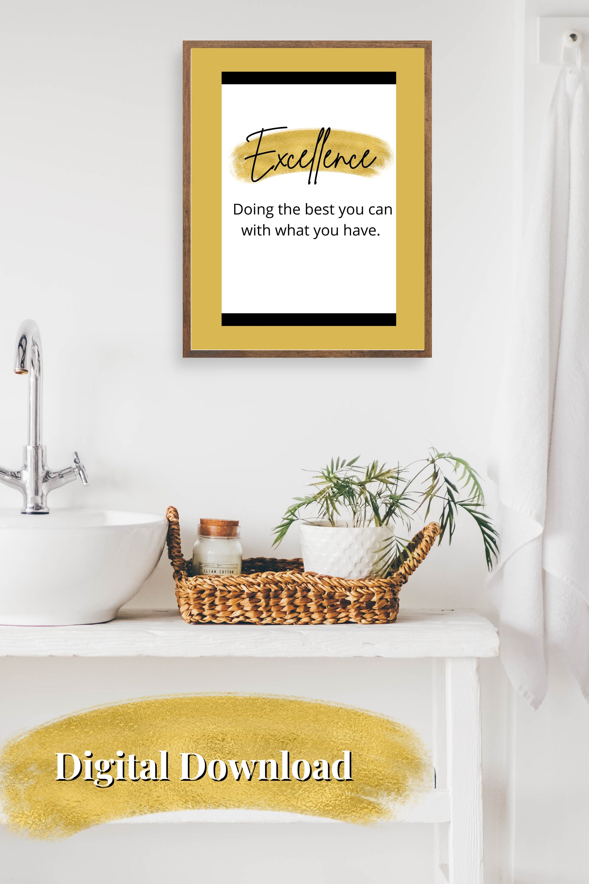 Excellence Definition Printable Wall Art Quotes About Life Definition ...