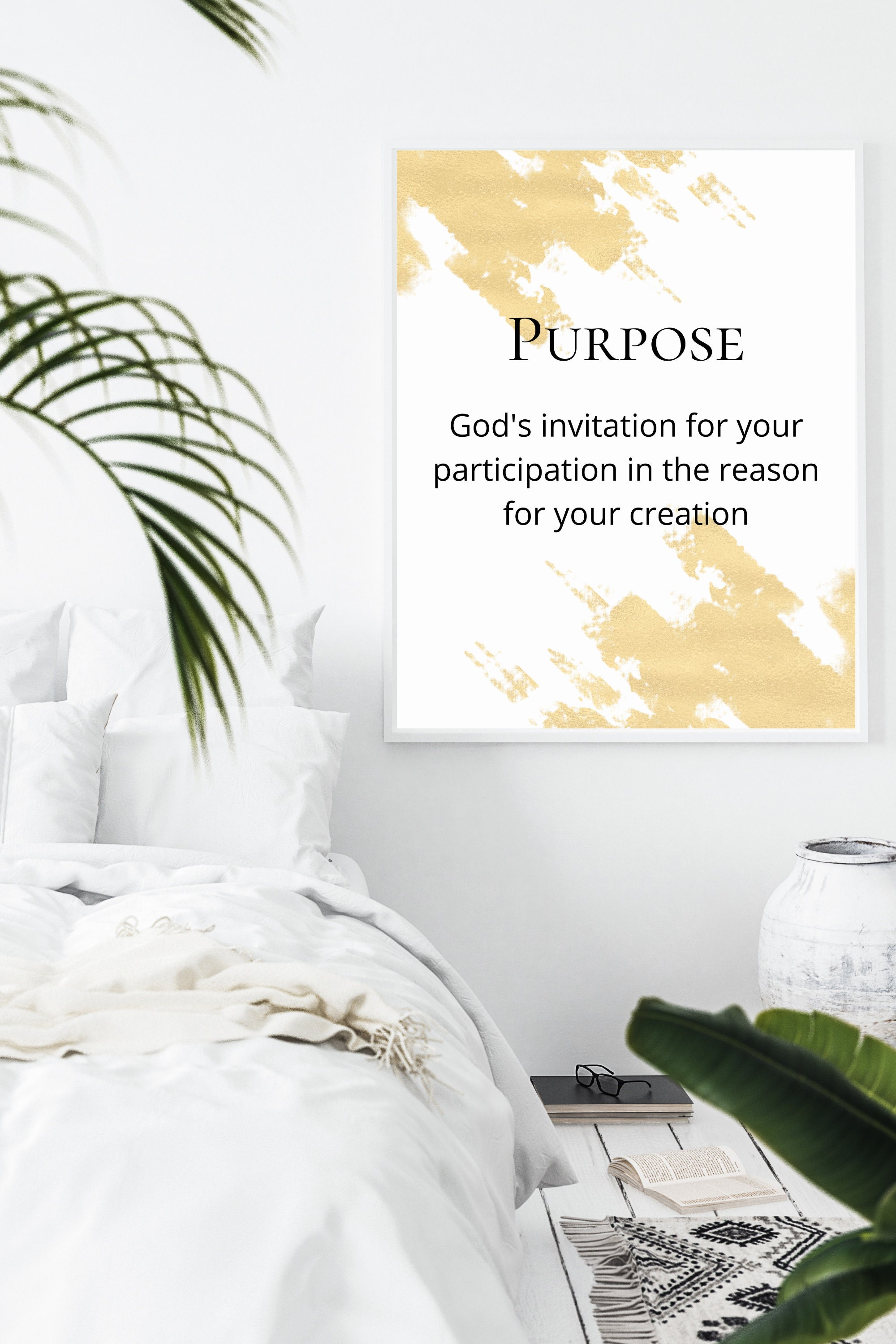 Purpose Definition Printable Wall Art: Christian Inspiration (instant ...