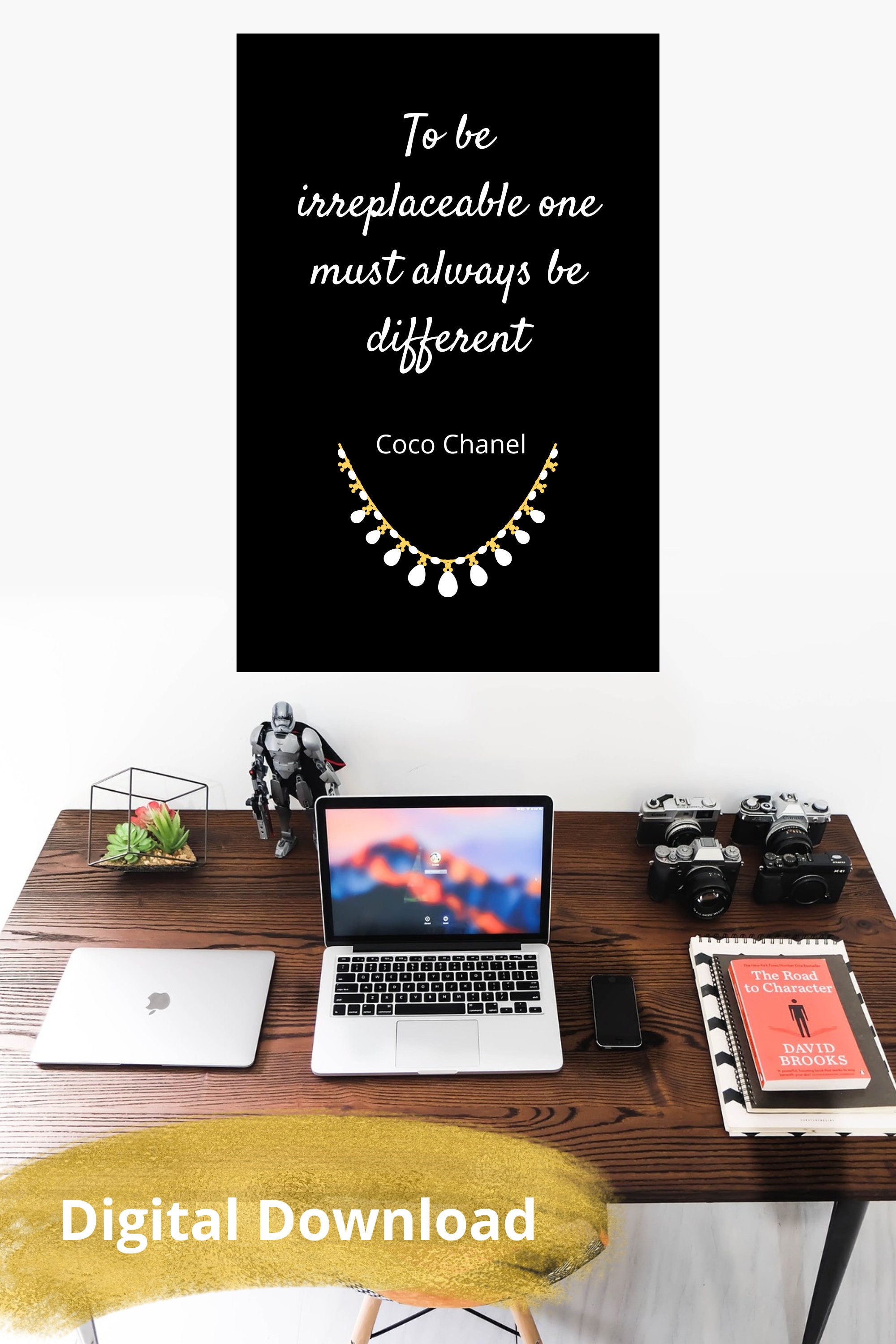 Coco Chanel Fashion Quote | Coco Chanel Wall Art | Dorm Decor for ...