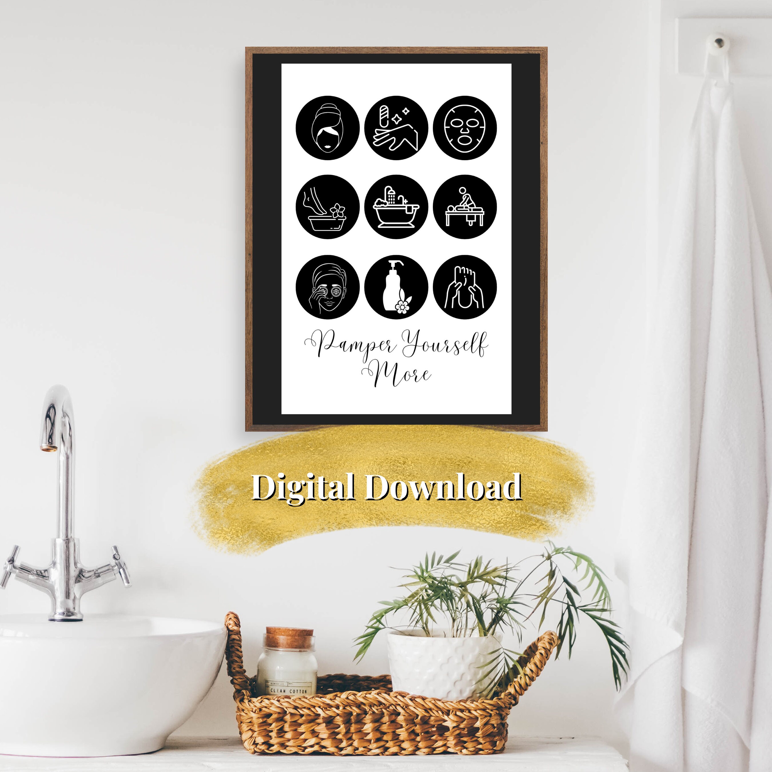 Body Positivity Art for Massage Room Pampering Gift for Women Spa Decor ...