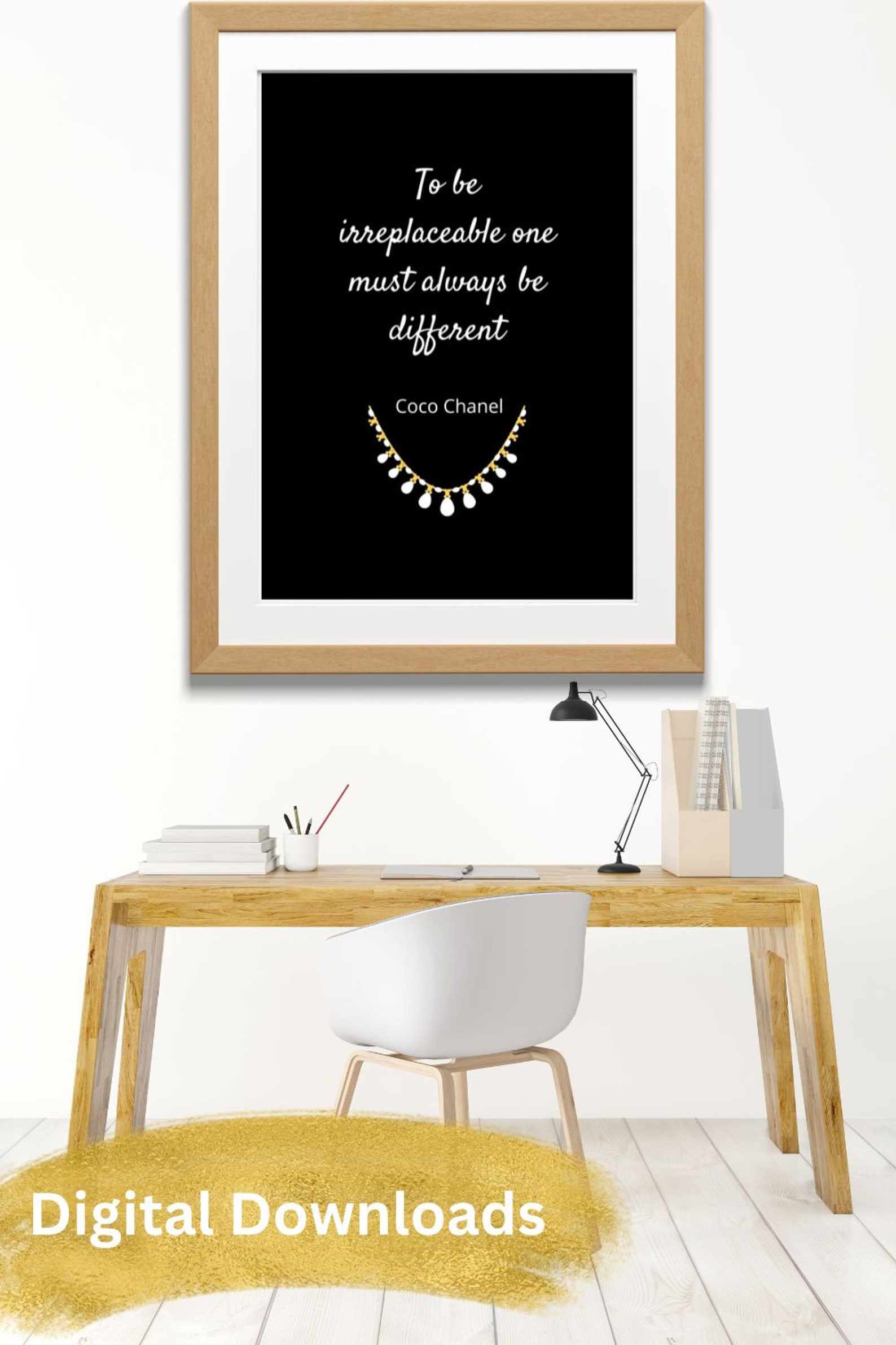 Coco Chanel Fashion Quote | Coco Chanel Wall Art | Dorm Decor for ...