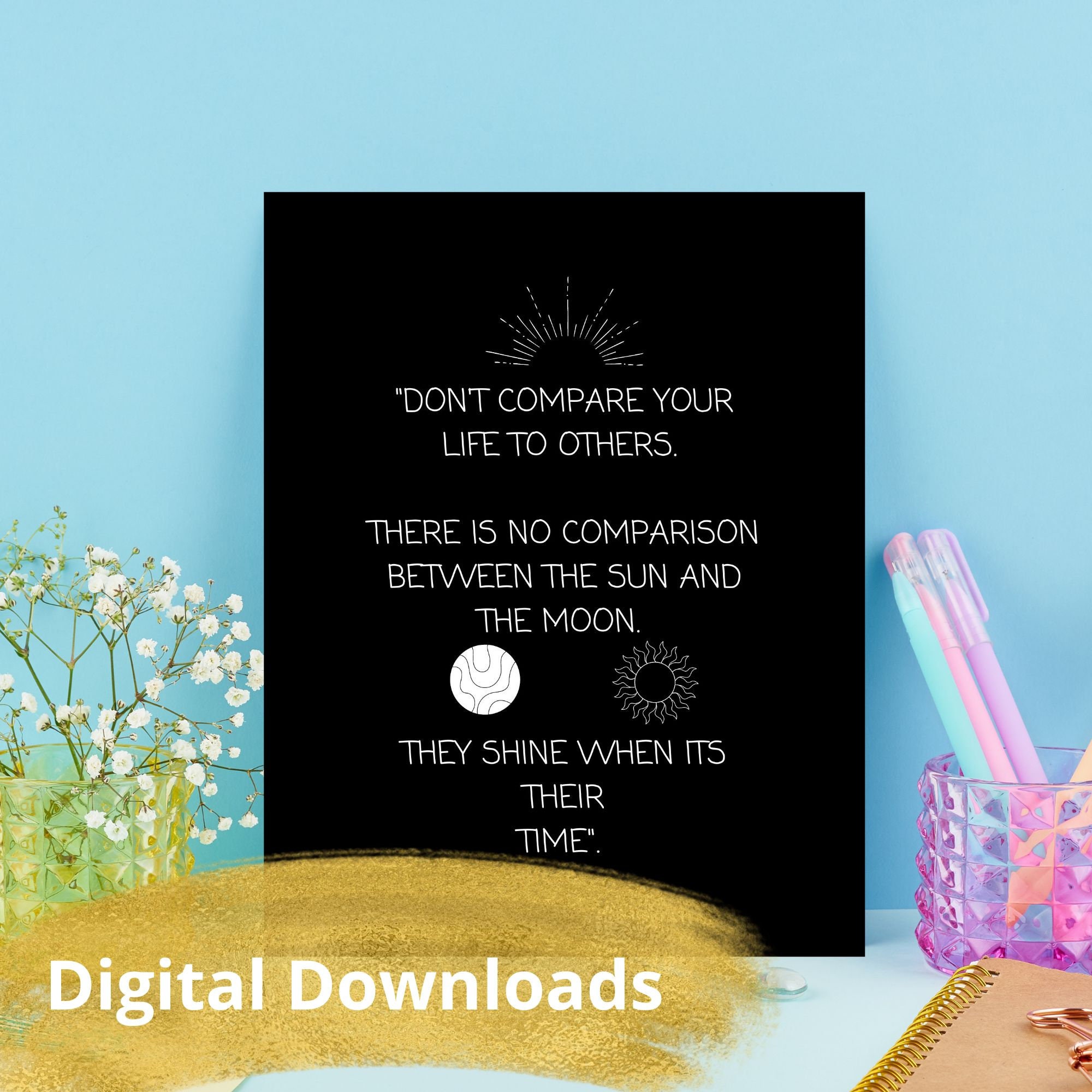 Positive Affirmation Printable Wall Art Mindfulness Therapy Office ...