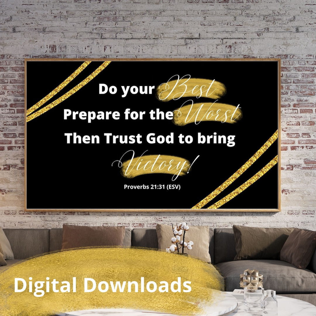 Proverb 21:31 Bible Verse Wall Art | Faith Based Downloadable Print ...