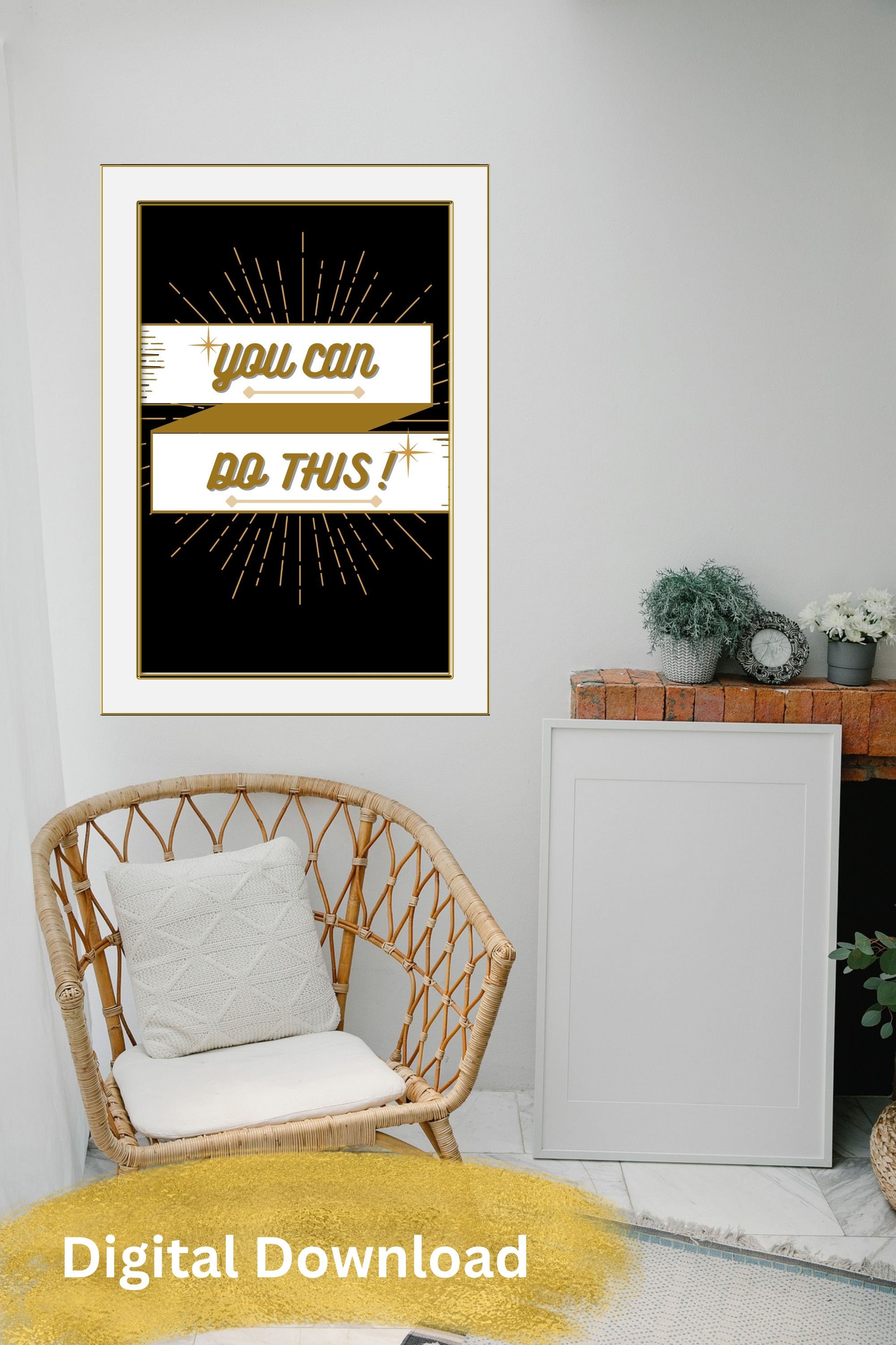 You Can Do This Print Affirmation Print Dorm Motivational Quote Poster ...
