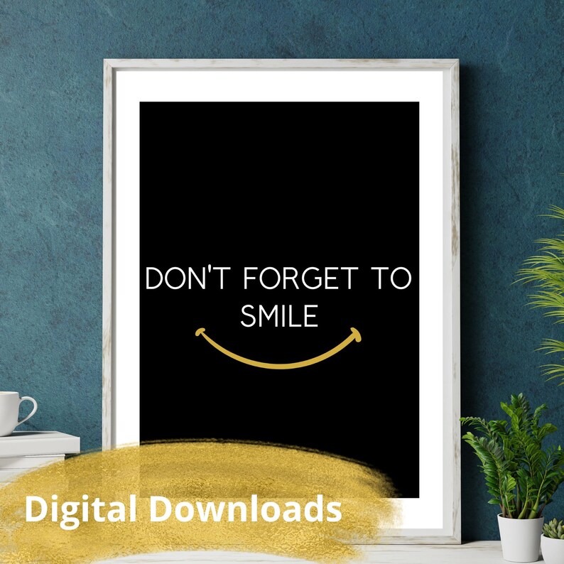 Minimal Neutral Printable Smiley Face Print Mindfulness - Etsy