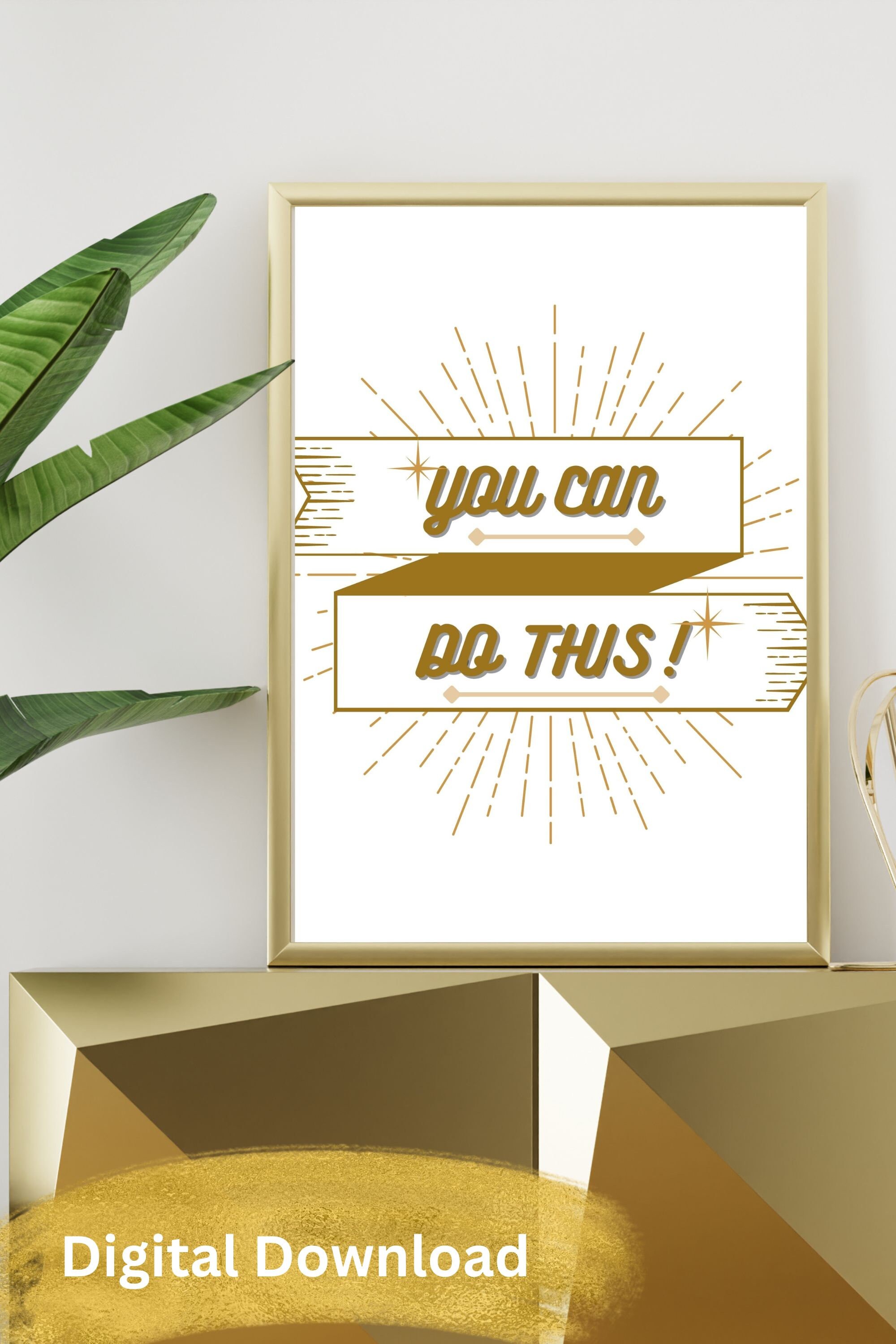 You Can Do This Print Affirmation Print Dorm Motivational Quote Poster ...
