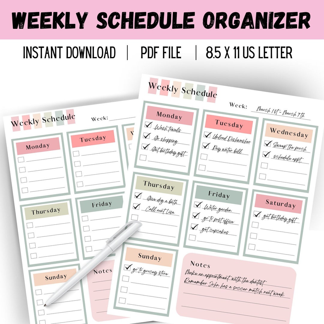 Printable to Do List | Daily Planner Checklist | Daily Checklist ...