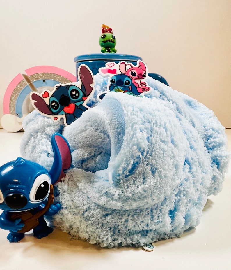 Stitch Theme Slime | Cloud Slime | Blue Slime | Hawaii Slime | Ohana ...
