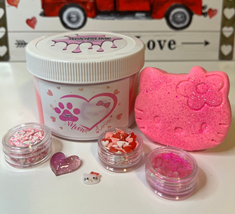 Hello Kitty Slime Hello Kitty Slime DIY Slime - Etsy